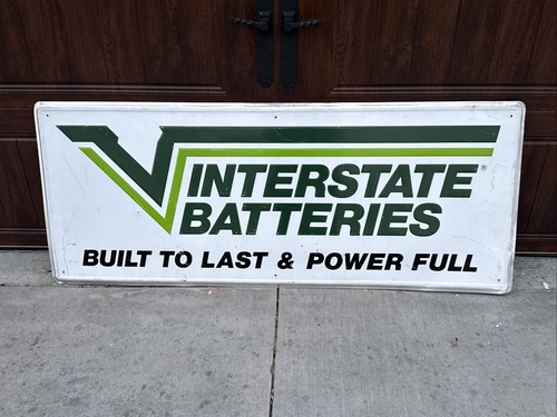 Interstate battery sign, metal sign, interstate batteries, 5ft sign | eBay