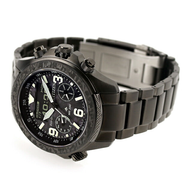 Citizen Promaster World Time Sapphire Black Dial Alarm Men's Watch ...