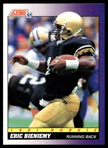 1991 Score Eric Bieniemy Rookie San Diego Chargers #578 | eBay