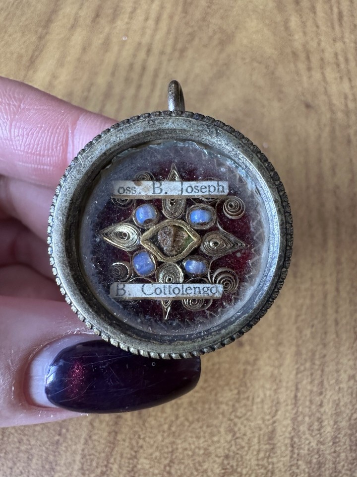 Ancient Relic From The Bones Of Giuseppe Cottolengo With Wax Seal | eBay