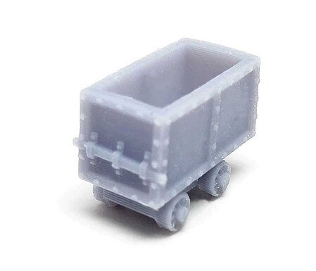 All Scale Miniatures 870970 HO Scale Mining Carts -- Unpainted pkg(5 ...