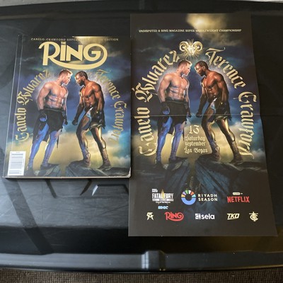 The Ring Magazine & Poster Canelo Vs Crawford August 2025 Boxing Boxer ...
