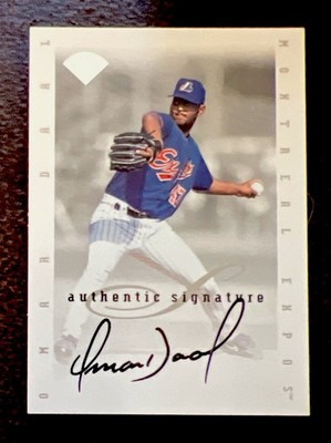 Omar Daal 1996 LEAF MLB SIGNATURE EXTENDED SERIES ON CARD AUTOGRAPH ...