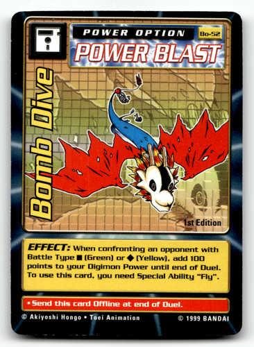 Digimon Digi Battle - Bomb Dive Bo-52 - 1st Ed - Series 1 Bandai | eBay