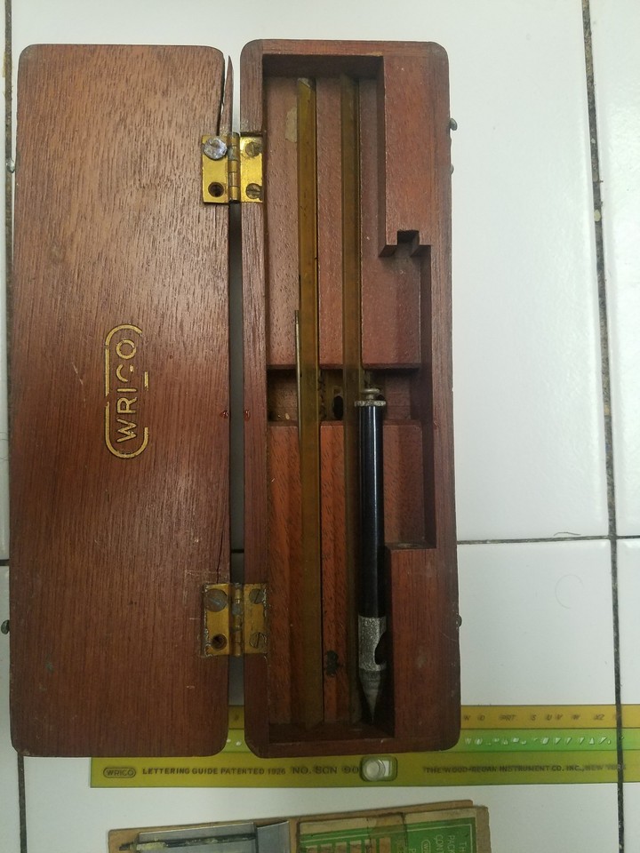 Vintage Wrico Lettering Pen Set with Case and Templates | eBay