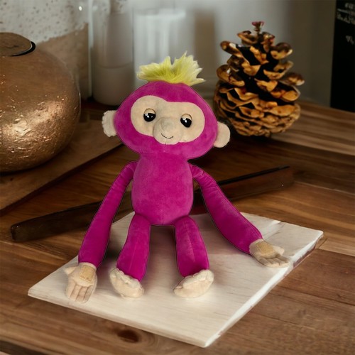 Fingerlings Talking Moving Eyes Pink Monkey Plush 19" Hugs WowWee 2018 ...