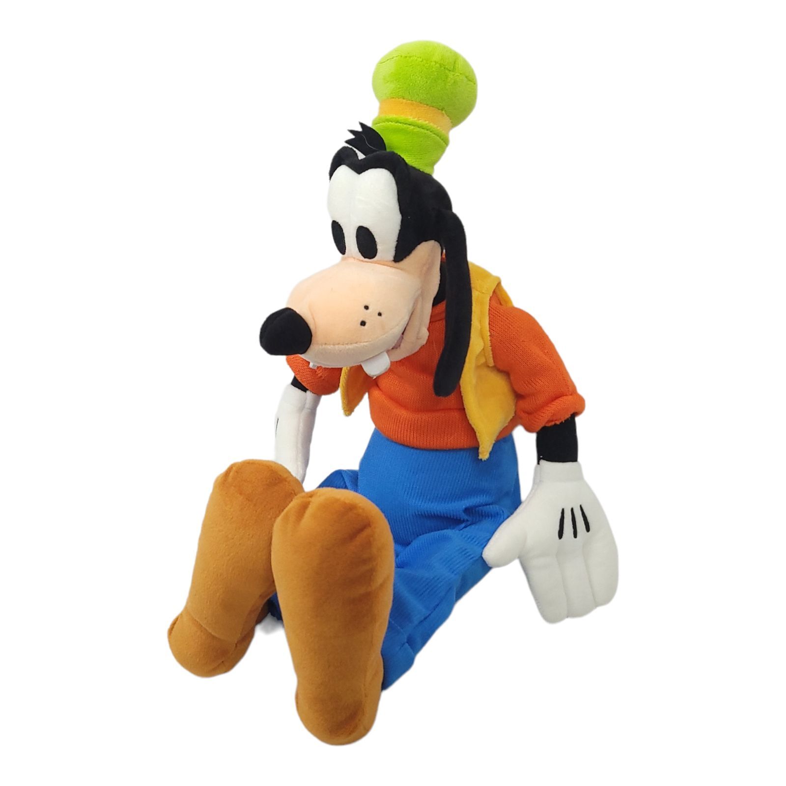 Disney Goofy Plush 20" Doll Stuffed Animal Toy Green Hat Yellow Vest | eBay