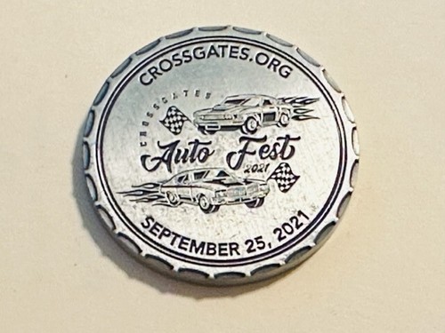 Challenge Coin - 2021 Crossgates Church Auto Fest | eBay