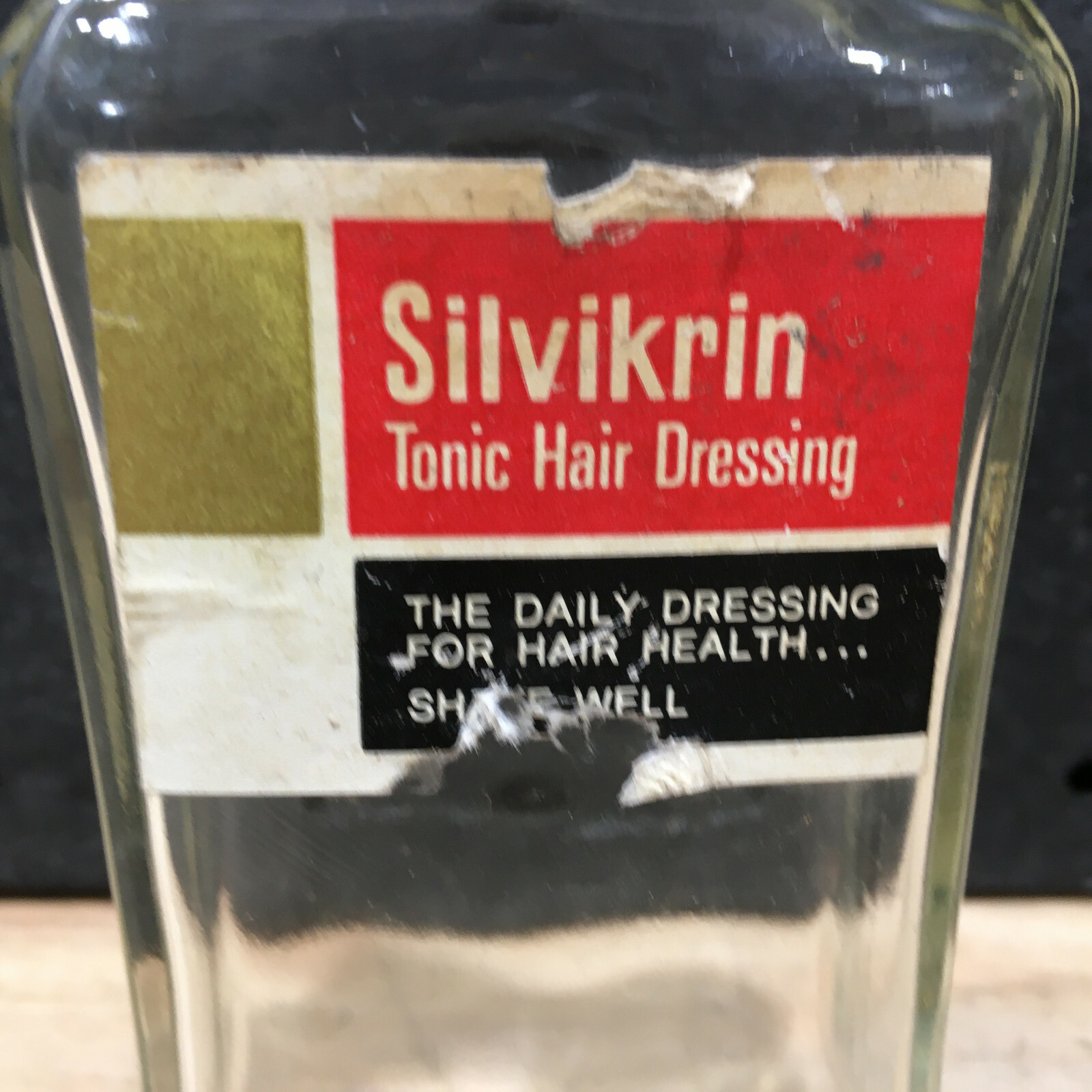 VINTAGE SILVIKRIN TONIC HAIR DRESSING BOTTLE - VINTAGE HAIR LOTION ...
