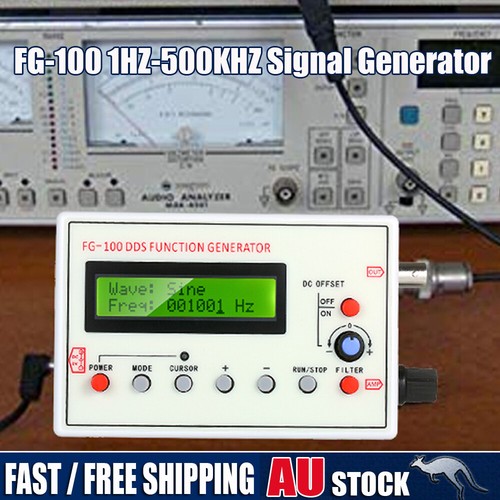 1HZ-500KHZ FG-100 DDS Functional Signal Generator Accuracy Frequency ...