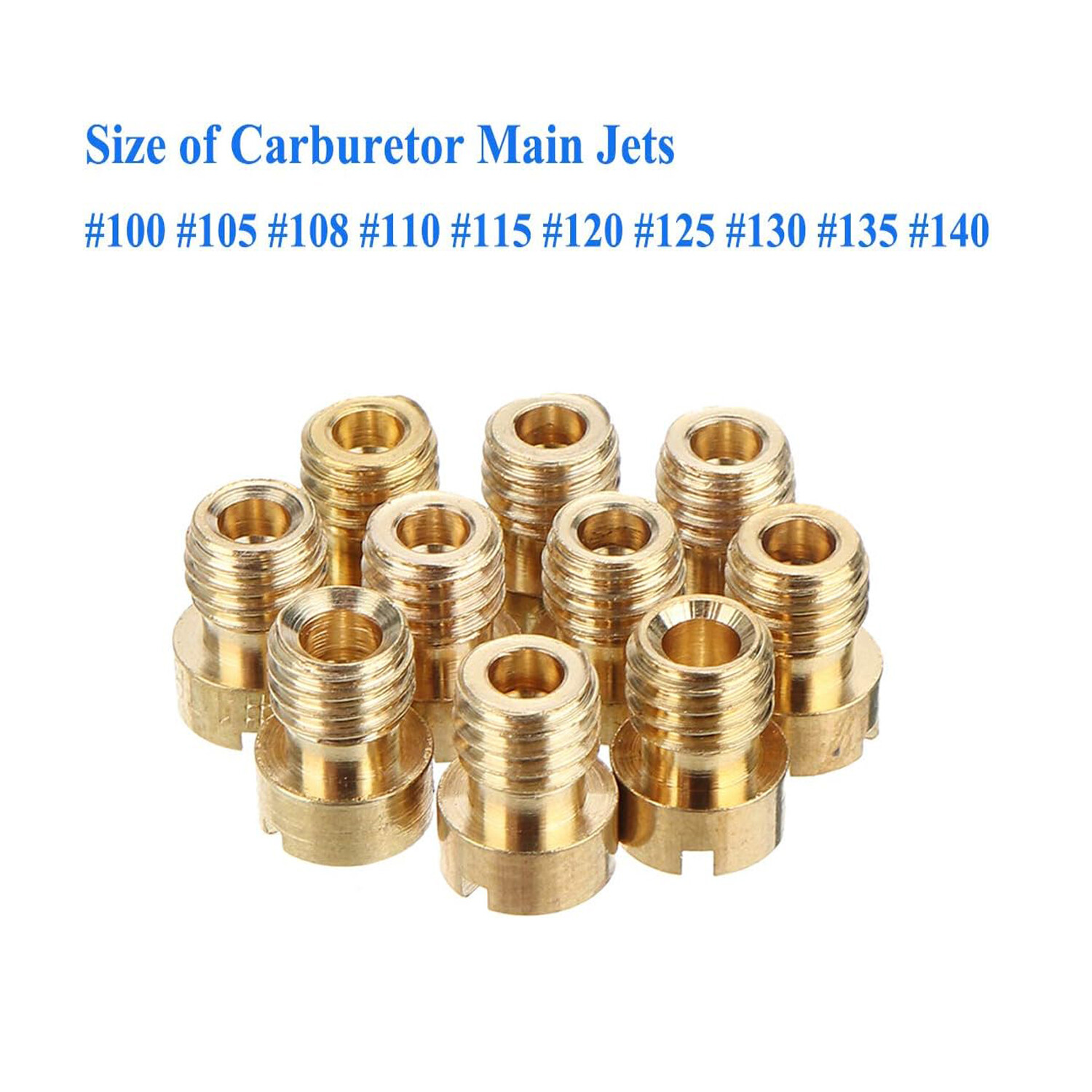 20 PCS Carburetor Main jet kit & Main Slow/Pilot Jet Set For Mikuni PWK ...