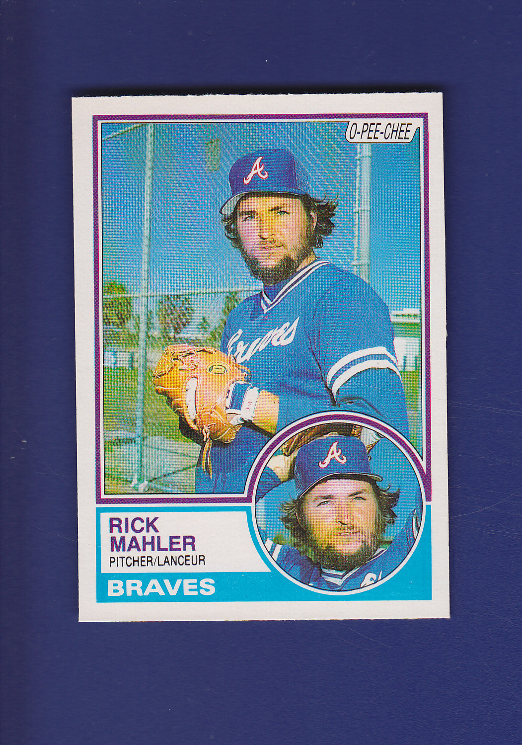 Rick Mahler 1983 O-PEE-CHEE OPC MLB Baseball #76 (MINT) Atlanta Braves ...