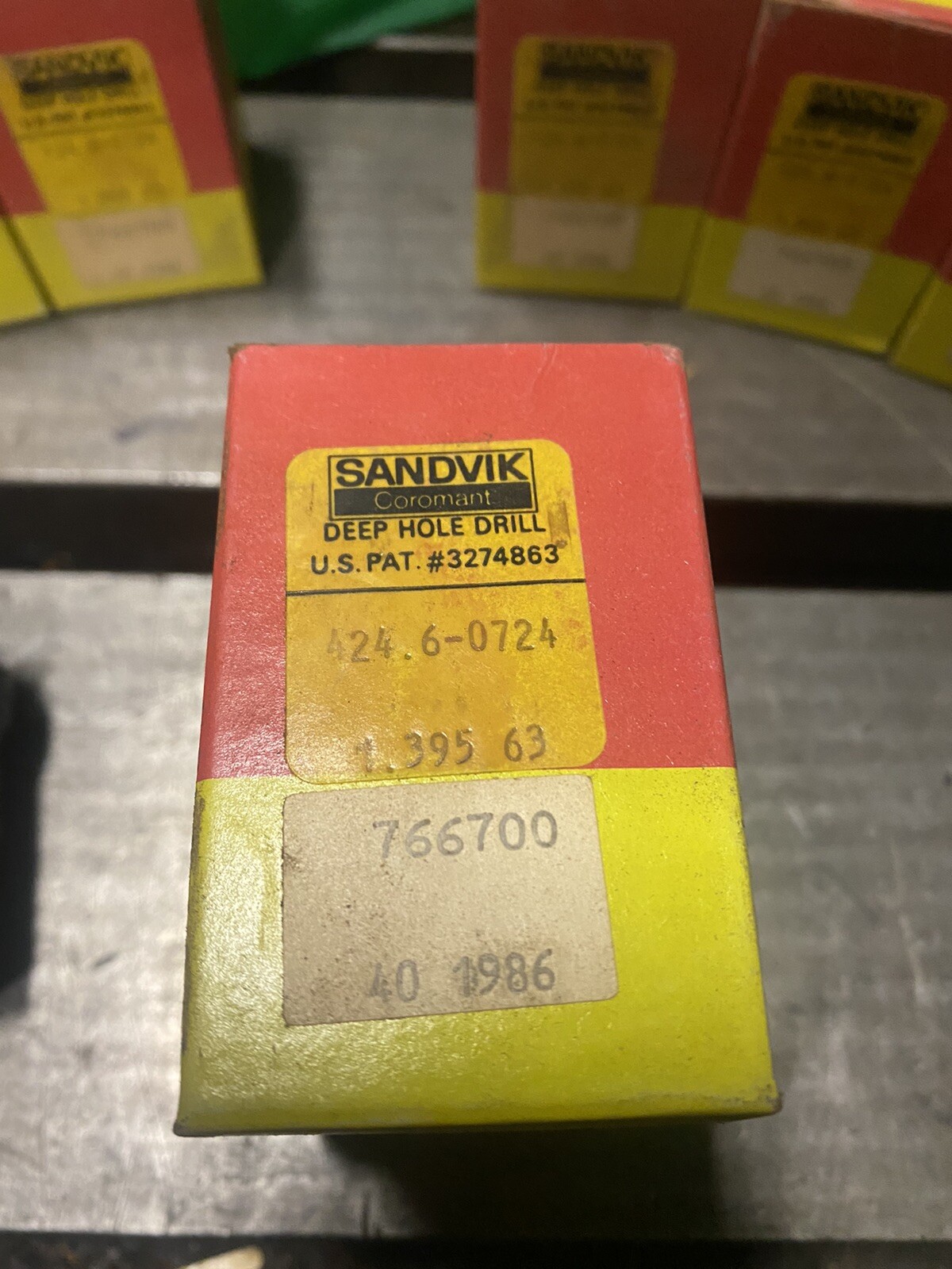 *NEW* SANDVIK 1.395" Coromant Carbide Ejector Deep Hole Drill New 424.6 ...