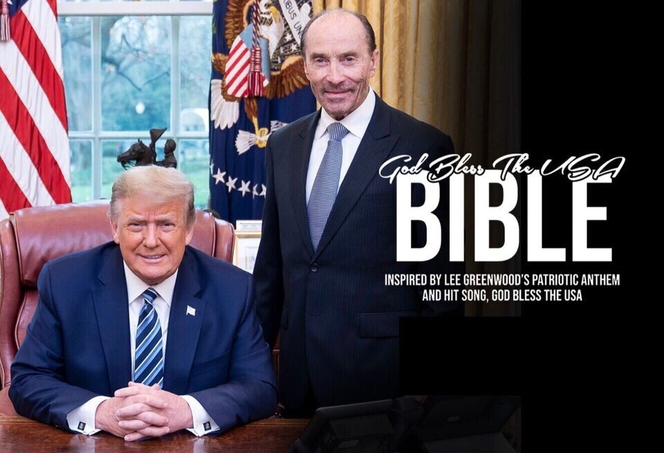 President Donald Trump Bible God Bless The USA Bible Lee Greenwood | eBay