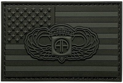 82nd Airborne USA Flag Patch (PVC Rubber-“Hook” Fastener -A8) | eBay