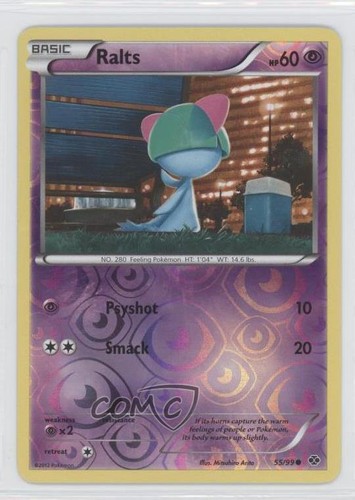 2012 Pokémon Black & White - Next Destinies Reverse Foil Ralts #55 0g4 ...