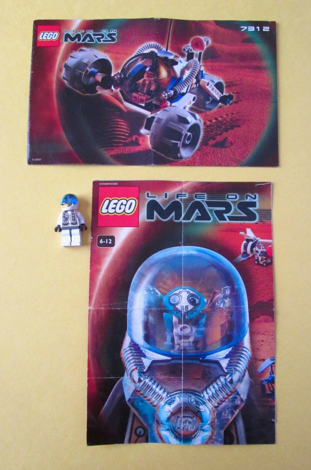 LEGO Space,LIFE ON MARS,T3-Trike 7312,2001,incomplete, manual,poster ...