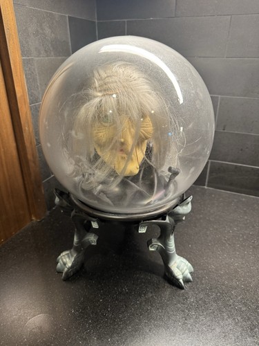 Gemmy Industries Halloween Animated Witch Head Crystal Ball Spirit Ball ...