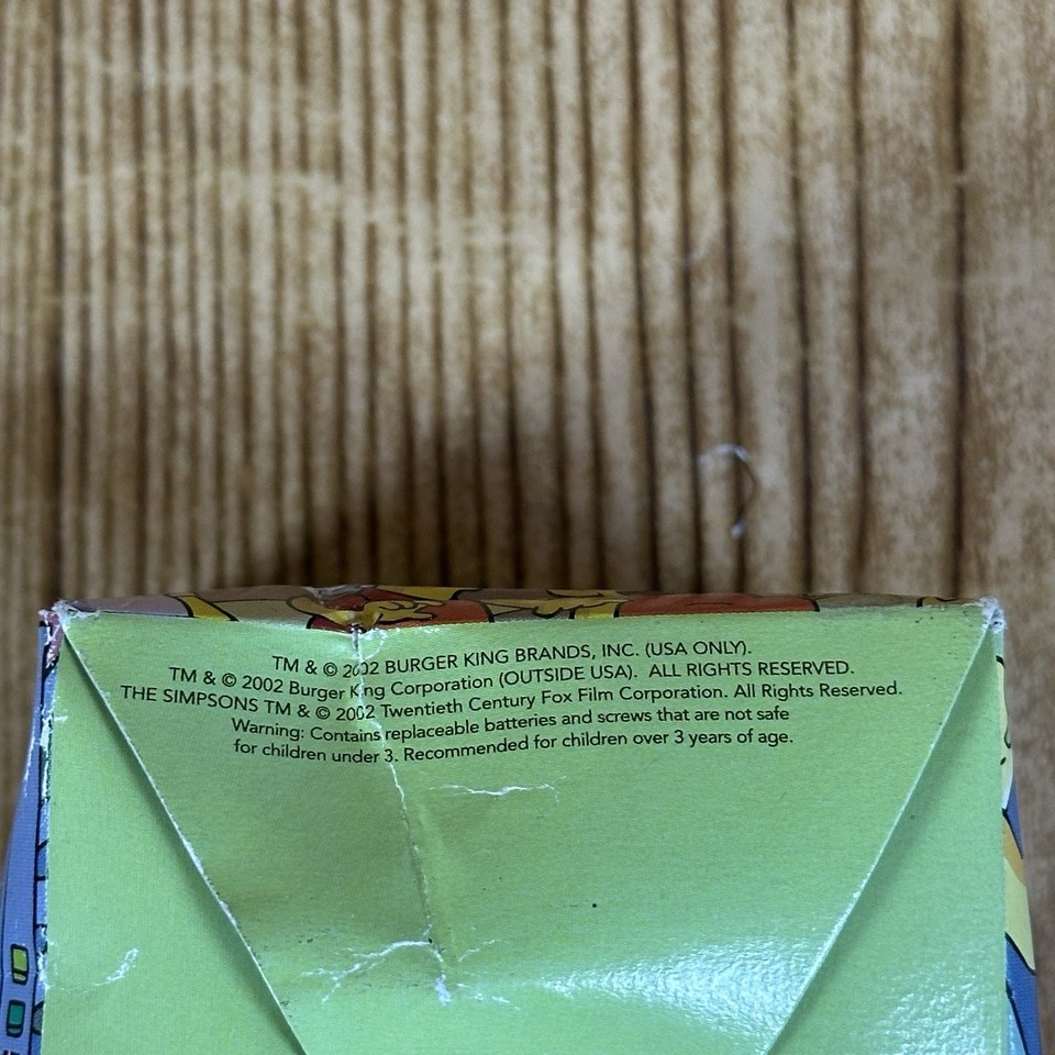 Vintage Simpsons Talking Krusty the Clown Wrist Watch Burger King 2002 ...