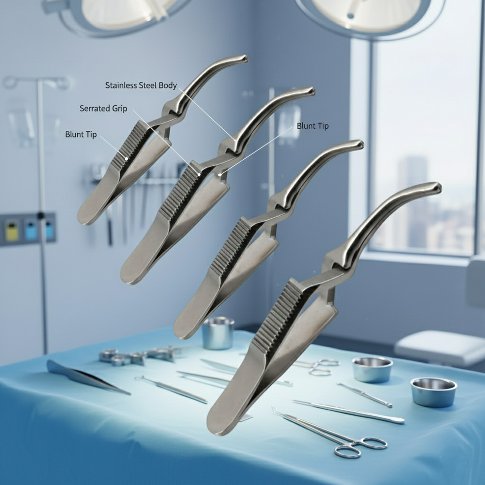Debakey Bulldog Vascular Clamps Forceps Curved Surgical instruments ...