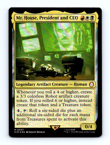 #7 2024 Fallout PIP Mr. House, President and CEO Mythic FOIL | eBay