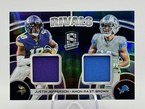 2023 Panini Spectra - Rivals Justin Jefferson, Amon-Ra St. Brown #RIV ...