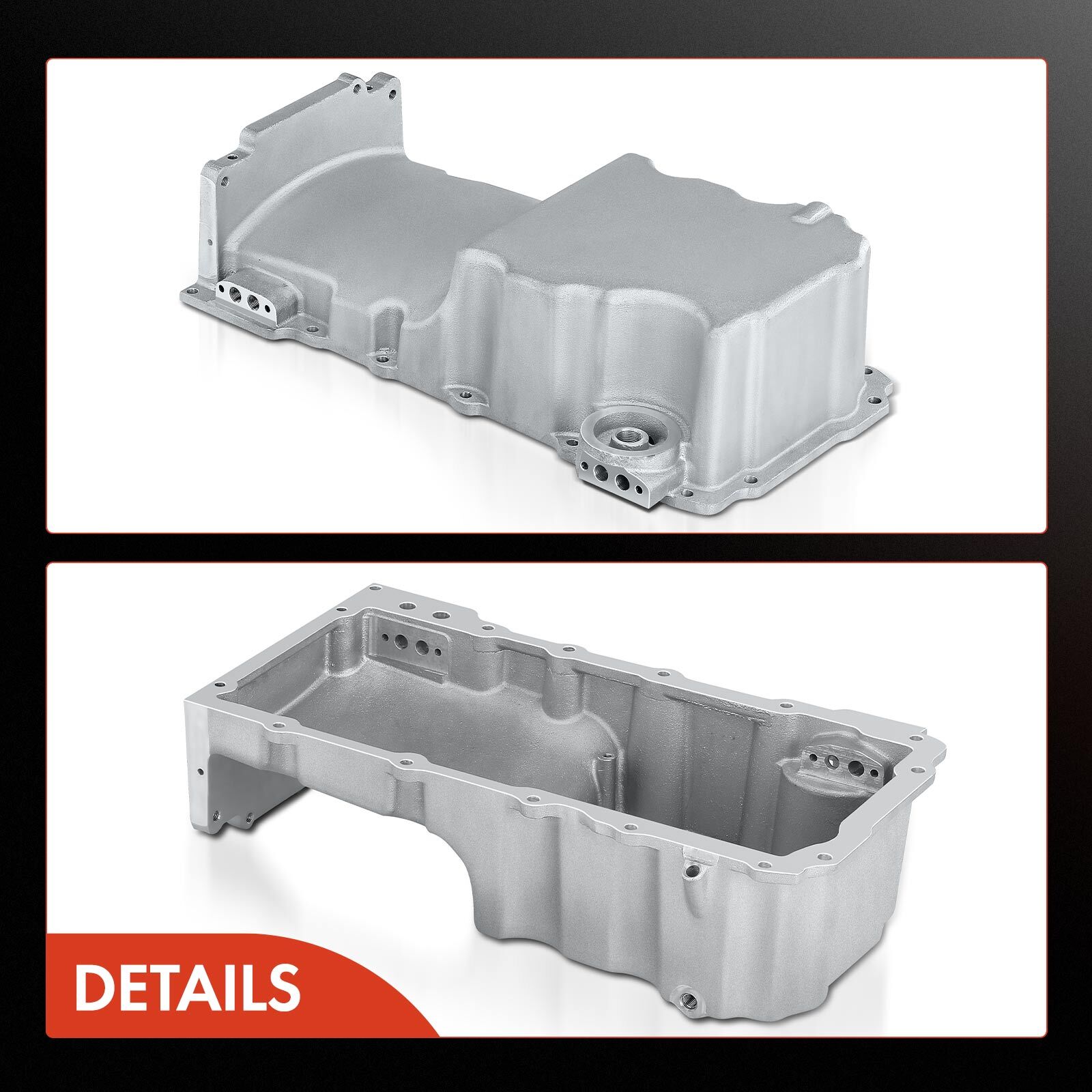 Front Wet Sump Retrofit Engine Oil Pan for Chevy LS LS1 LS2 LS3 LSX V8 ...