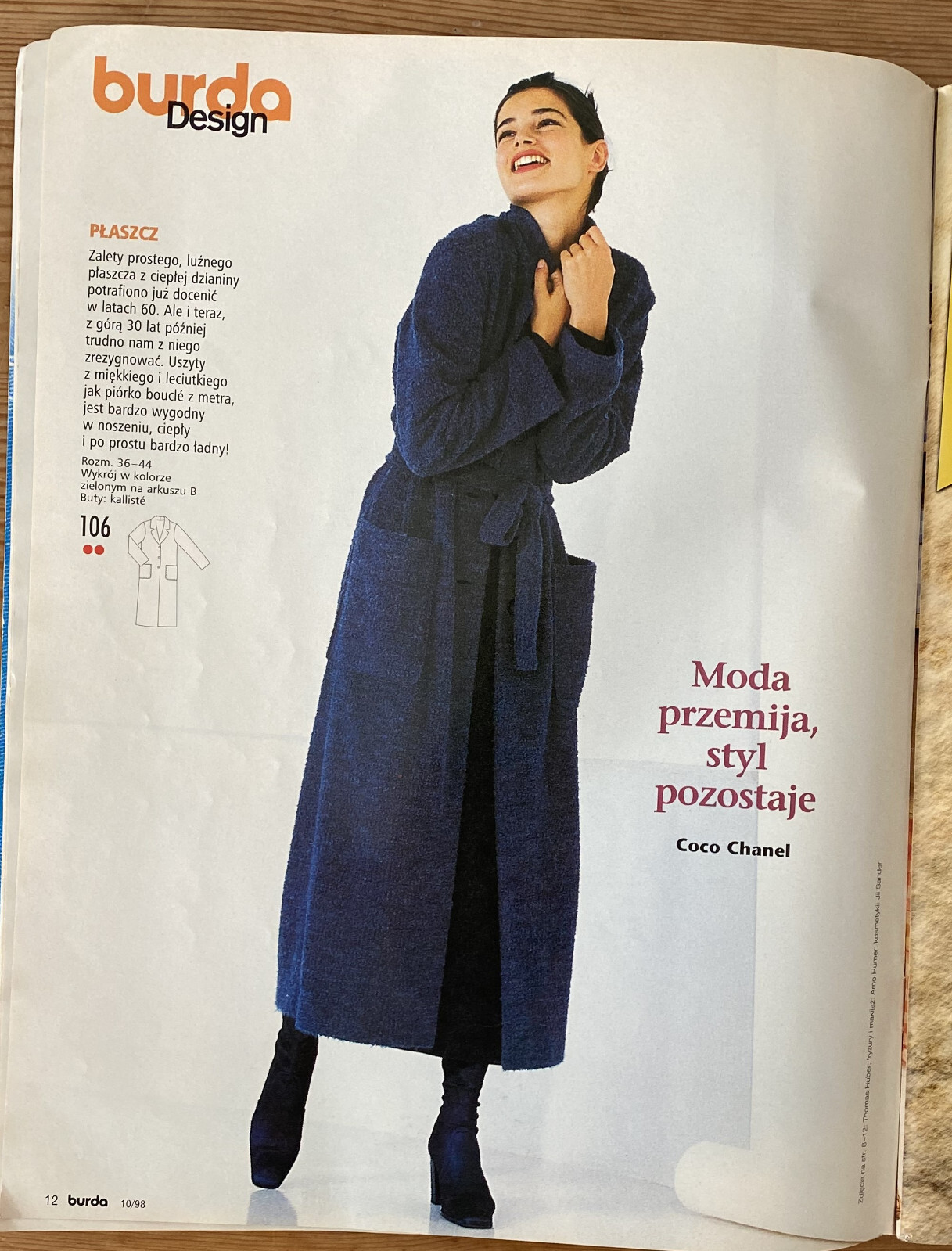 Burda Vintage Pattern Magazine Issue 10/1998 | eBay UK