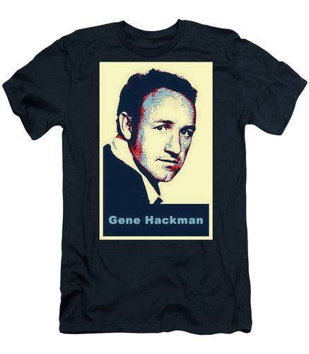 Gene Hackman artwork black T-shirt short sleeve All sizes S to 5XL ...