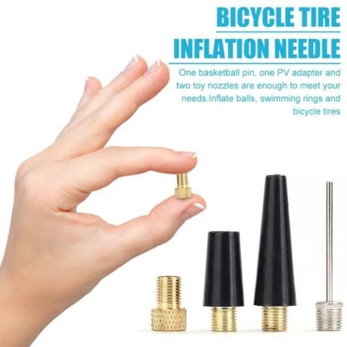 4pcs Ball Needle Nozzle Adapter Kit For Ball Football Bicycle Tire ...