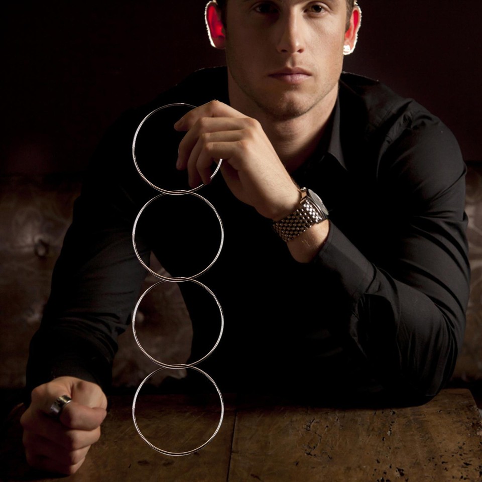 Chinese Linking Rings Classic Magic Metal Ring Link Trick Stage Of ...