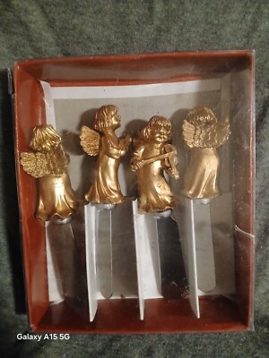 Vintage Cardinal Gourmet Spreadables Gold Angels Lot of 4 Spreader ...