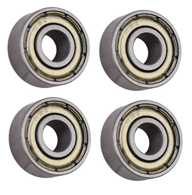 (4 Each) R3-ZZ Shielded Radial Ball Bearing 3/16 ID X 1/2 OD X 0.196 ...