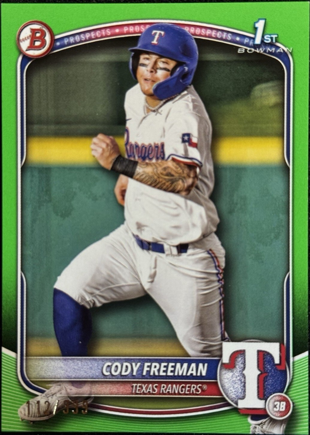 2025 Bowman - Prospects Cody Freeman #BP-112 Neon Green /399 (RC) for ...