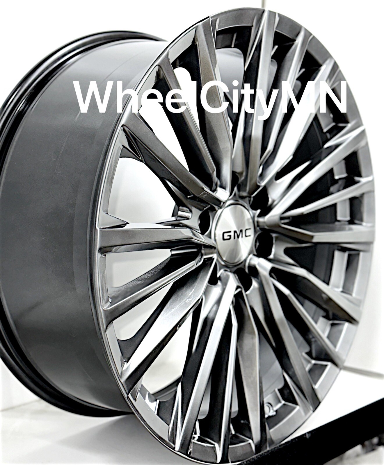 22" hyper black OE replica SMM wheels fits 2023 GMC Sierra Yukon Denali ...