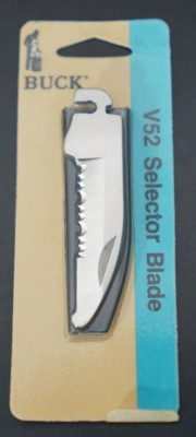 Buck Knife Selector V52 Serrated Gutting Replacement Blade Only NOS A4 ...