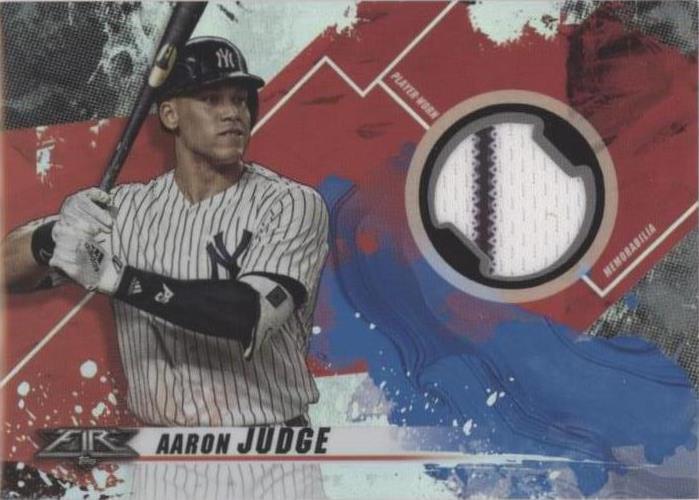 2019 Topps Fire - Fire Relics Aaron Judge #FR-AJ (MEM) for sale online ...