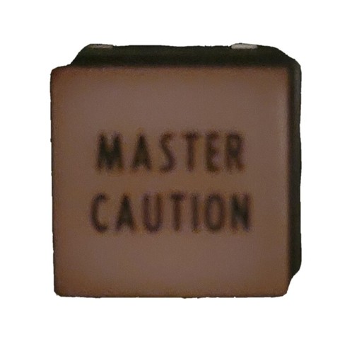MASTER CAUTION Korry Lighthed Push Button Switch Indicator | eBay