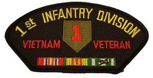 US ARMY 1ST ID FIRST INFANTRY DIVISION VIETNAM VETERAN PATCH W ...