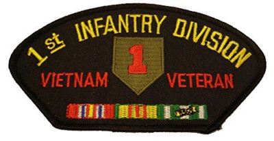 US ARMY 1ST ID FIRST INFANTRY DIVISION VIETNAM VETERAN PATCH W ...