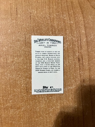 2022 Topps Allen & Ginter - Ariel Torres #295 Mini Black Border (RC ...