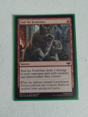 VOW END THE FESTIVITIES 1x Rare Magic Innistrad Crimson Vow MTG NM | eBay