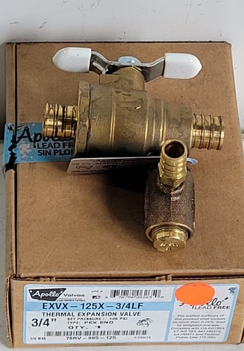 APOLLO Thermal Expansion Relief Valve 3/4" 125PSI Pex 78RV-995-125 ...
