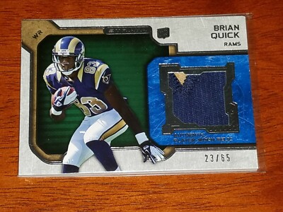Brian Quick 2012 Topps Strata Relics Green #RR-BQ numbered 23/65 St ...