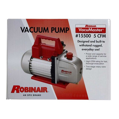 Robinair VacuMaster 5 CFM 2-Stage Vacuum Pump for AC/R Systems (15500 ...
