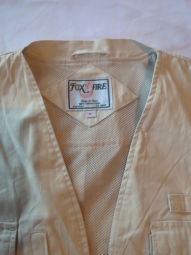 Foxfire Vest Men's XL Multi Utility Pockets Photography Fishing Hunting ...