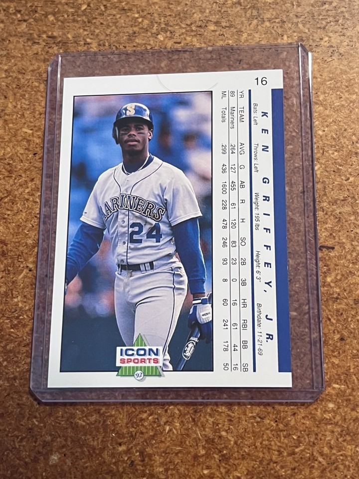 1992 Icon Sports Baseball Profiles Card # 16 Ken Griffey Jr. | eBay