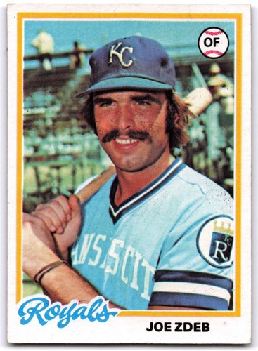 1978 Topps Joe Zdeb Rookie Kansas City Royals #408 | eBay