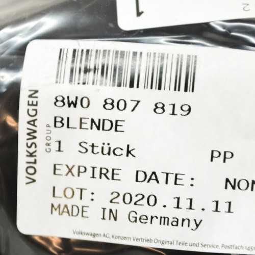 NEW AUDI A4 B9 FRONT BUMPER GRILLE LOWER MOLDING STRIP 8W0807819 8W0 ...