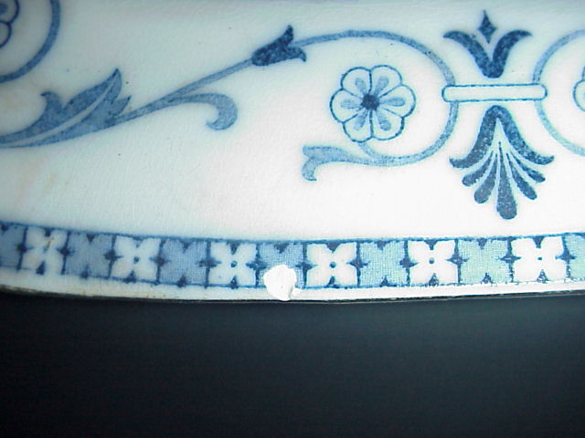 Burgess & Leigh Middleport Pottery Platter Burslem Leighton Flow Blue ...